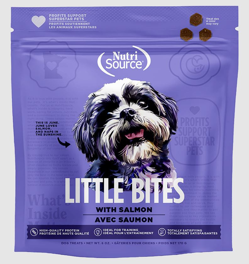 Nutrisource Dog Little Bites Salmon 6oz — Natural Pet Center
