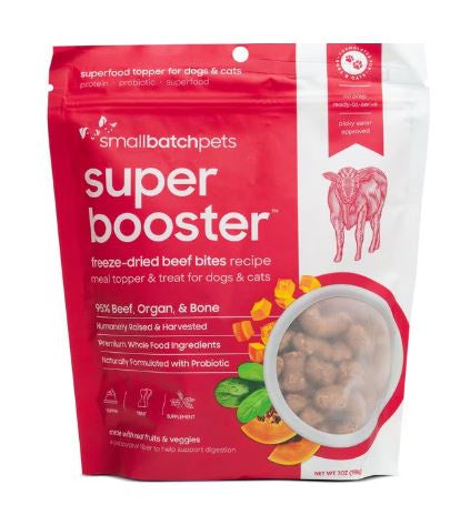 Small Batch Super Booster Beef Bites 7oz — Natural Pet Center