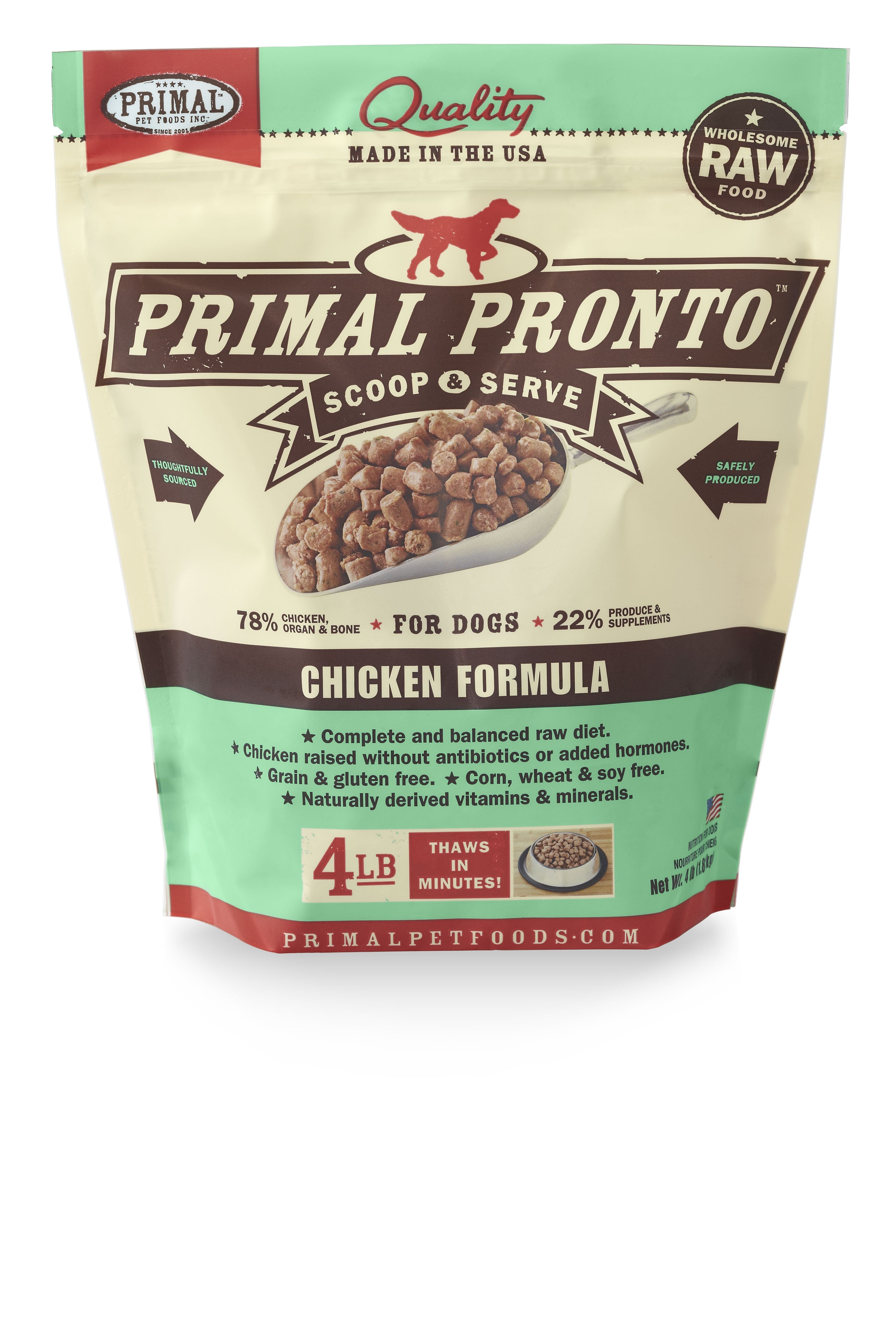 Primal Dog Raw Pronto Chicken – Natural Pet Center