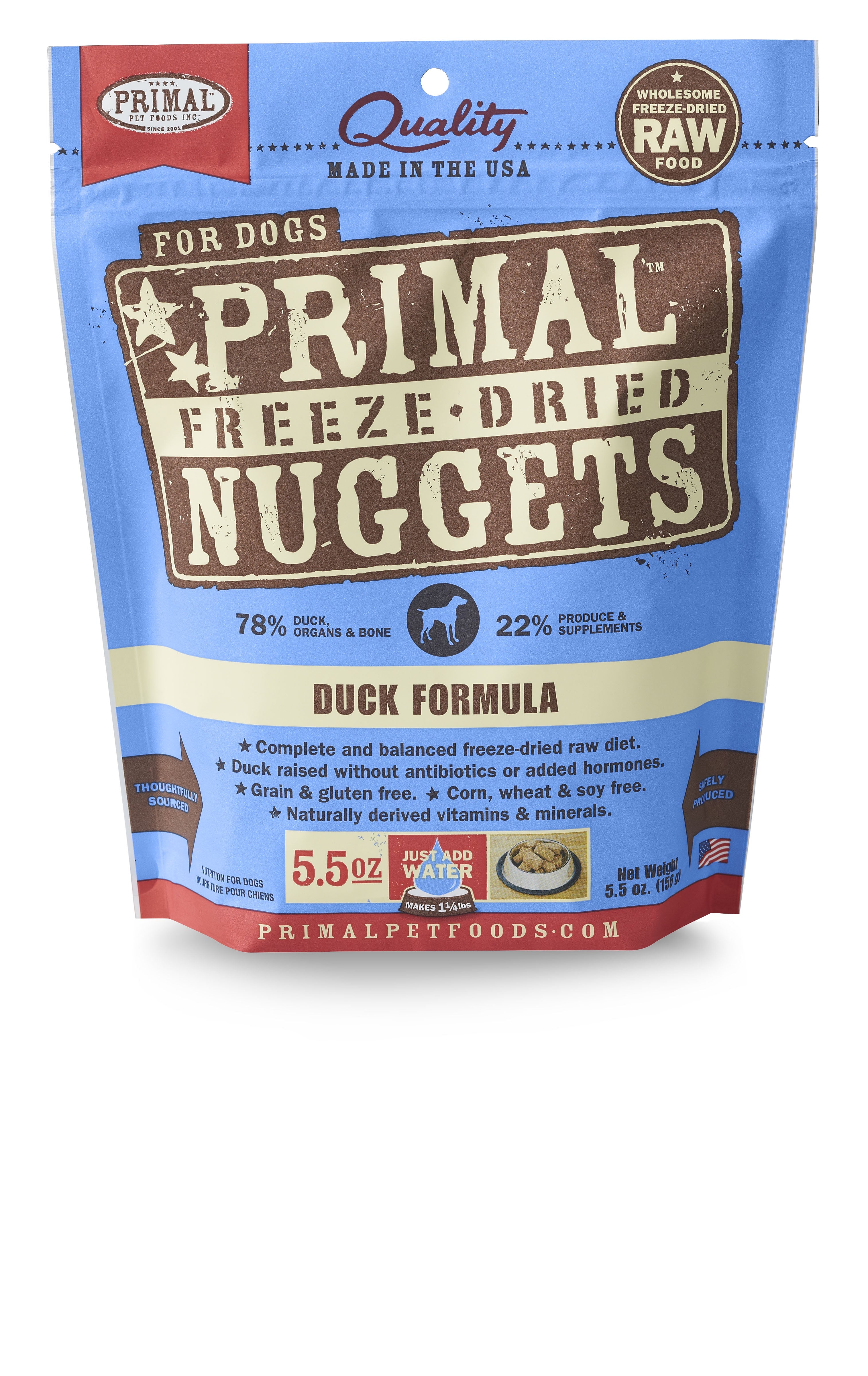 Primal Dog Freeze Dried Duck – Natural Pet Center