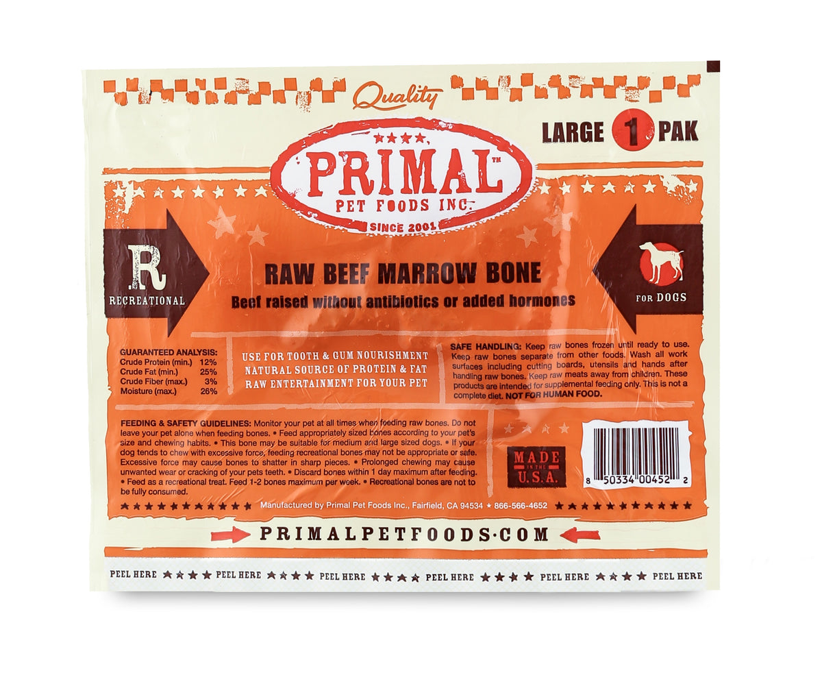 Primal Raw Beef Bone Single — Natural Pet Center