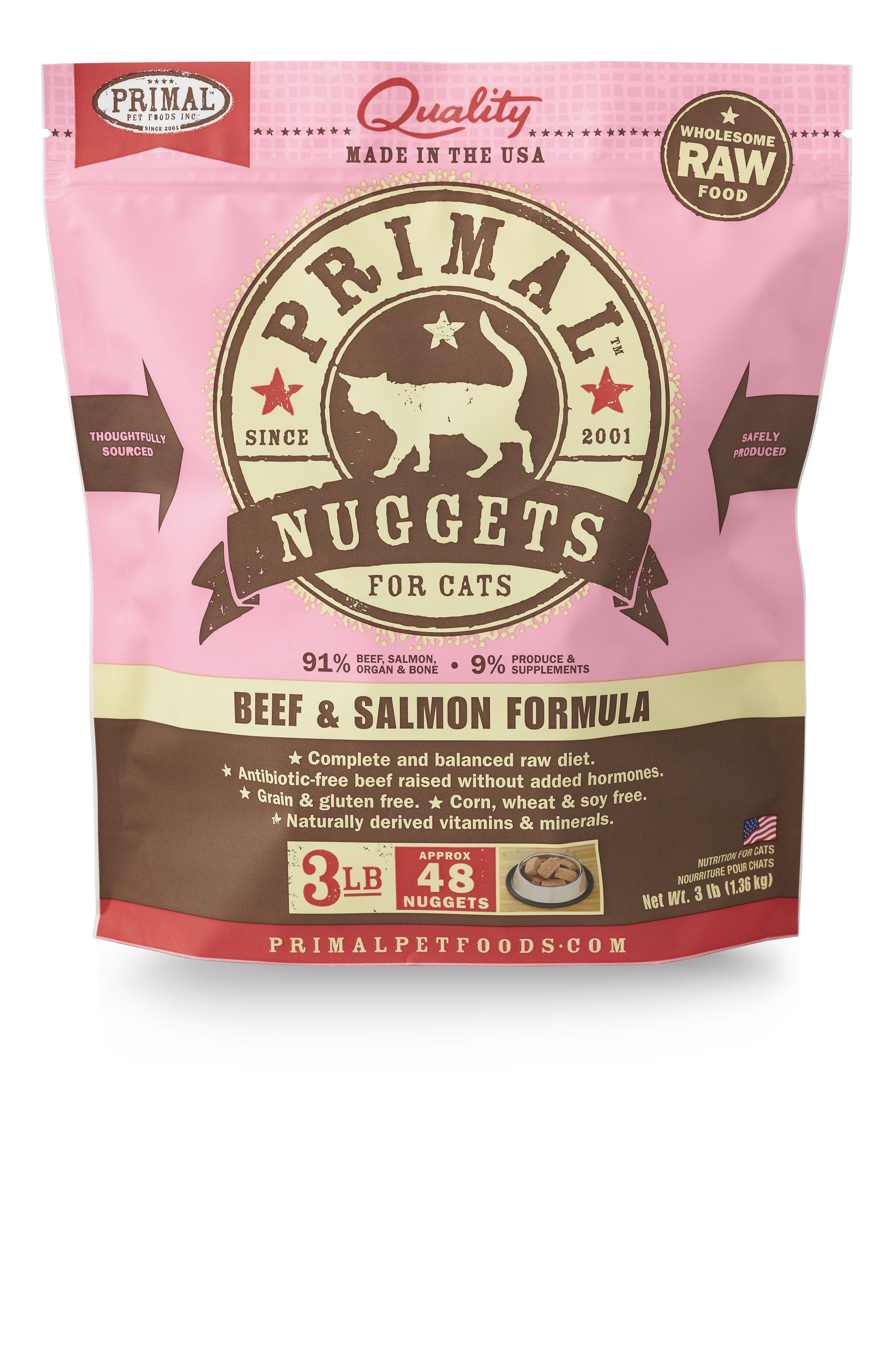 Primal Cat Raw Beef & Salmon – Natural Pet Center