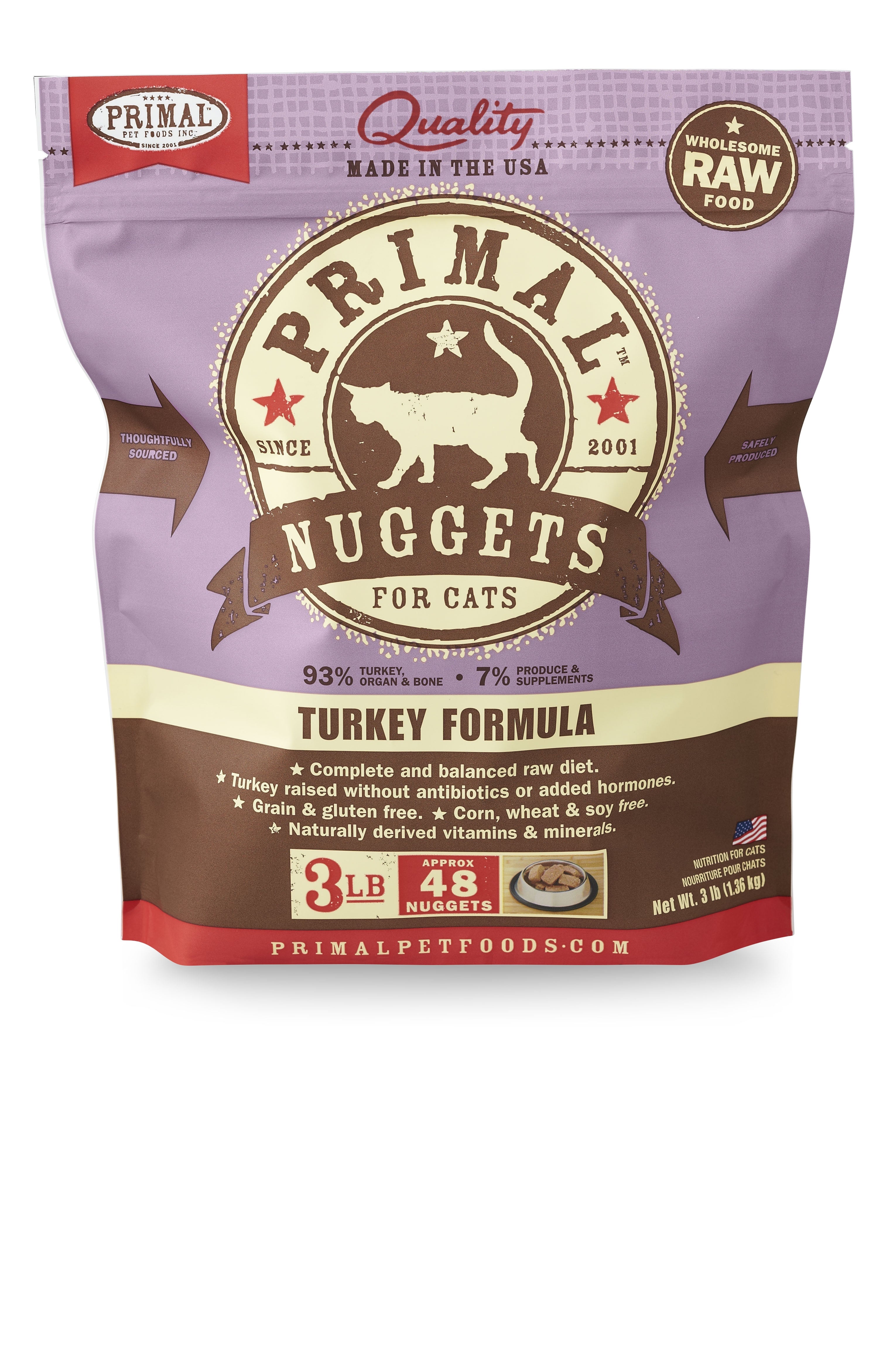 Primal Cat Raw Turkey – Natural Pet Center