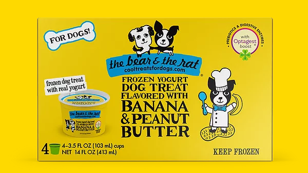 The Bear & The Rat Frozen Yogurt w/ Banana & Peanut Butter — Natural ...